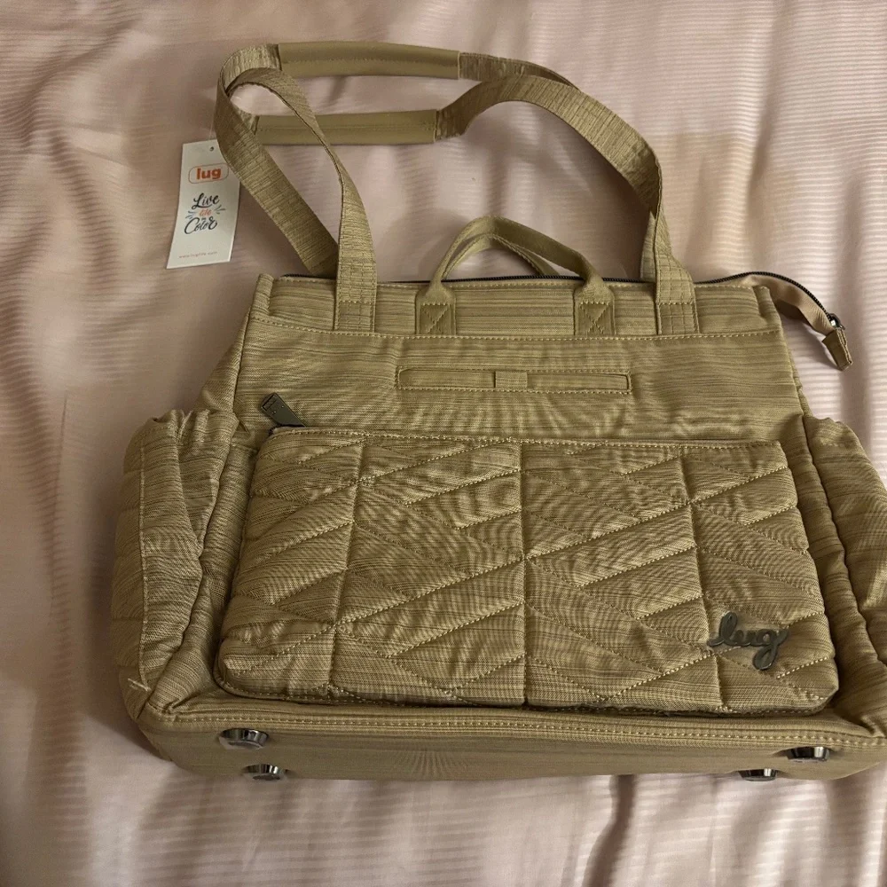 lug | Bags | Lug Soprano Tote Bag Brushed Gold | Poshmark